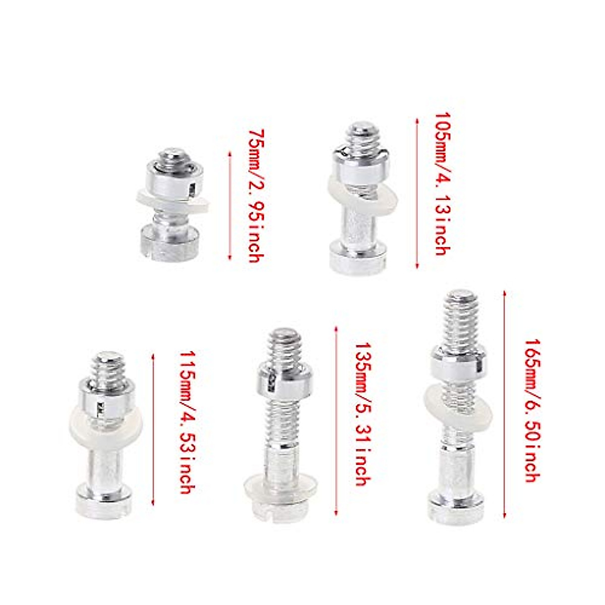 ANG-puneng M2.5 Screw Bolt Nut Washers Set Turntable Headshell Cartridge Stylus Mounting Vinyl LP Record Player