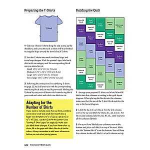 Patchwork T-Shirt Quilts: The Fabric-Lover's Approach to Quilting Keepsakes and Preserving Memories (Landauer) 14 Step-by-Step Projects and Patterns Using Sentimental Tees - Pillows, Bags, and More