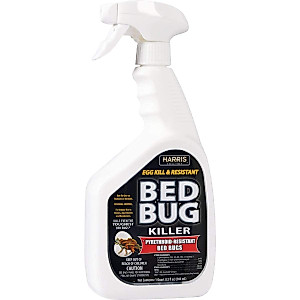 HARRIS White Label Bed Bug Killer, Liquid Spray with Odorless and Non-Staining Extended Residual Kill Formula (32oz)
