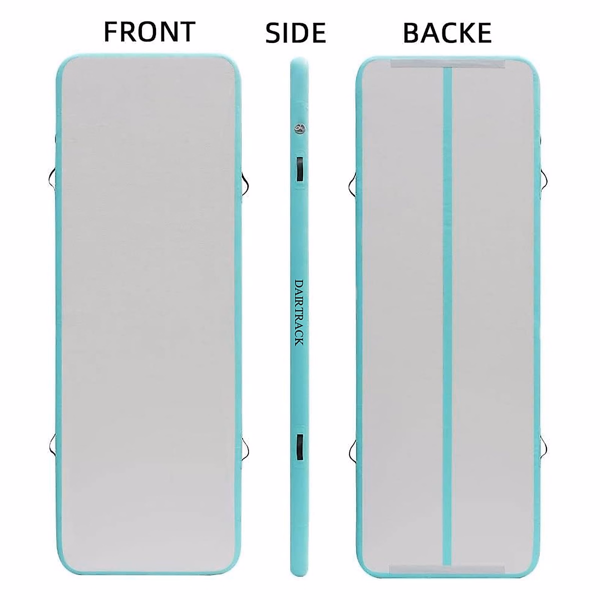 DAIRTRACK Air Tumbling Mat,Tumble Track 10ft/13ft/16ft/20ft Inflatable Gymnastics Air Mat for Gymnastics Training/Home Use/Gym/Cheerleading/Yoga/Water