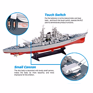 German Bismarck Military Battleship 1/360 RC 28" Warship R/C Cruiser