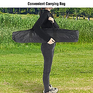 REDCAMP Aluminum Camping Kitchen Table, Portable Roll Up Picnic Table for Outdoor BBQ Garden Patio, Wood Color