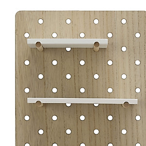 Melannco MDF Shelf Pegboard, 20x10-Inch, White