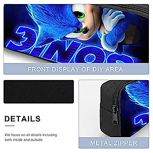 Jpsxnwv 3PCS Game Backpack Set Durable Casual Daypack Bag Cartoon BookBag 17 Inch Backpack with Reusable Lunch Bag Pencil Case for Boys Girls Teens