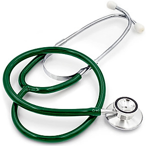 MABIS Spectrum Dual Head Lightweight Stethoscope, Hunter Green