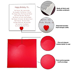 Miatoi Birthday Card for Best Friend, Special Bestie Birthday Card, Sentimental Bday Card for Her With Envelope