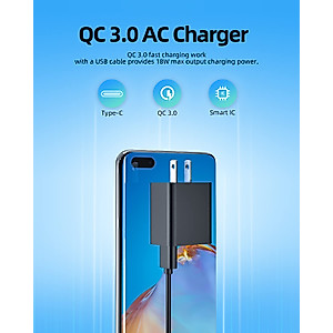 18W Type C Fast Charger Fit for Samsung Galaxy Tab A9+/A9 Plus 11-inch 2023, Tab A7 10.4-Inch 2020, Tab A7 Lite 8.7-Inch 2021 USB C Tablet