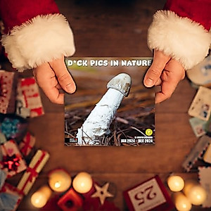 RED EMBER D'ck Pics in Nature Mini 2024 Wall Calendar 12 Month | 7" x 14" Open | Thick & Sturdy Paper | Giftable | Calendar 2024