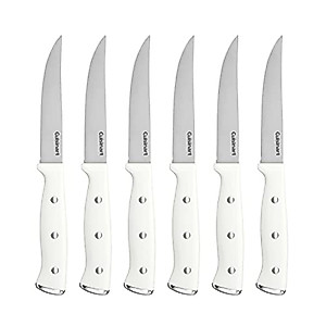 Cuisinart C77WTR-6PSK White Triple Rivet Steak Knife Set, 6 pc