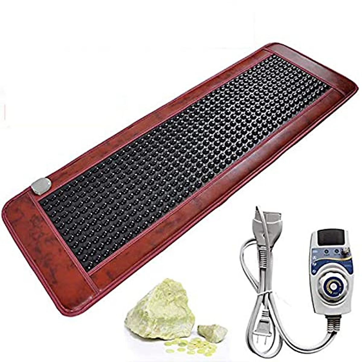 Heating Pad, Heating Blanket,Natural Jade Electric Stone Heating Mattress, Heating Therapy Mat for Relieves Aching Muscles, Joints, Arthritis, 59x20inch