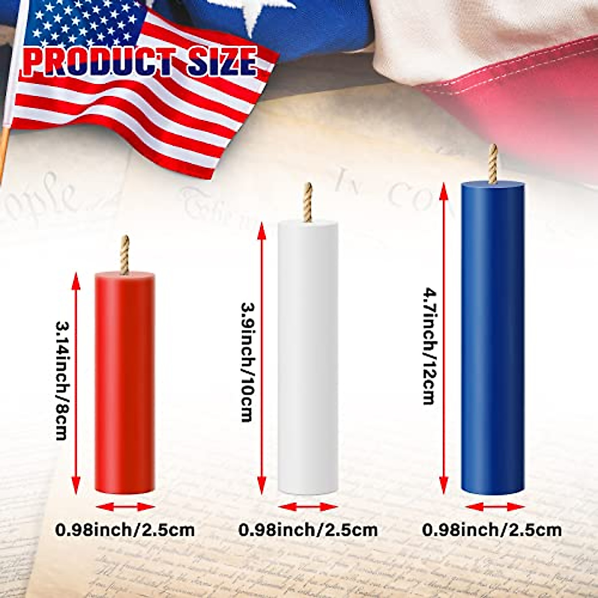 July 4th Patriotic Tiered Tray Decor Patriotic Rustic Firework Decor Memorial Day Wood Signs Fourth of July Centerpieces Independence Day Wooden Table Decoration for Home Tables (Cute Style)