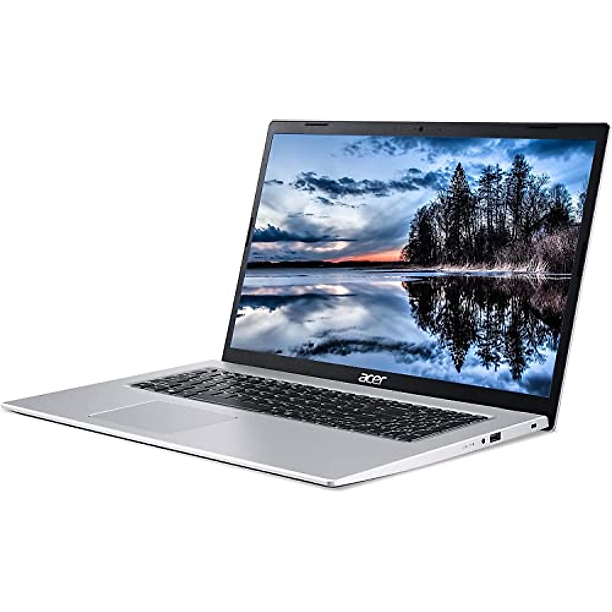 Acer Newest Aspire 3 17.3'' Full HD Screen Laptop, 11th Gen Intel Core i5-1135G7(Beat i7-1065G7, Up to 4.2GHz), 8GB RAM, 256GB SSD, Webcam, WiFi, HDMI, RJ-45, Bluetooth, Windows 10, Silver+JVQ MP