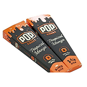 Pop Cones- Cones with a Flavor Burst Pop ( Wraps, Papers, Cones) (All 8 packs, Mix), Red, Yellow, Blue, Orange