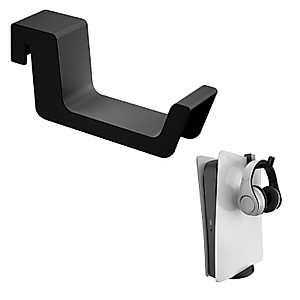ECHZOVE PS5 Headset Stand, PS5 Headphone Hook,PS5 Headset Hanger, Compatible with Universal Gaming Headsets - Black