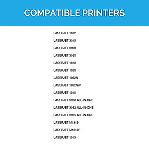 LD Products Compatible Replacements for HP 12A Black Toner Cartridge 6-Pack for Use in Laserjet: 1010, 1012, 1018, 1020, 1022, 1022n, 1022nw, 3015, 3020, 3030, 3050, 3052, 3055, M1319, M1319f