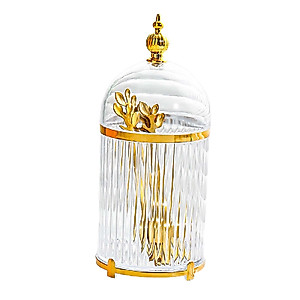 ＫＬＫＣＭＳ Tableware Holder, Utensil Holder with 5 Fork, Dessert Fork Holder, Coffee Spoon Dessert Fork Holder for Kitchen, Coffee, Bar, Home Decor , Clear