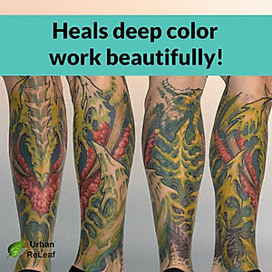 Urban ReLeaf Tattoo Solution ! Natural Sea Salt Aftercare. Safely Clean New Tattoos. Help Skin & Ink Heal Smoothly. Made Fresh in USA. 100% Natural. Reduce ink loss.