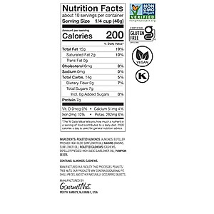 Power Up Premium Trail Mix - Protein Packed 14oz, No Added Sugar, Made Without Peanuts, Gluten Free, Vegan, Non-GMO