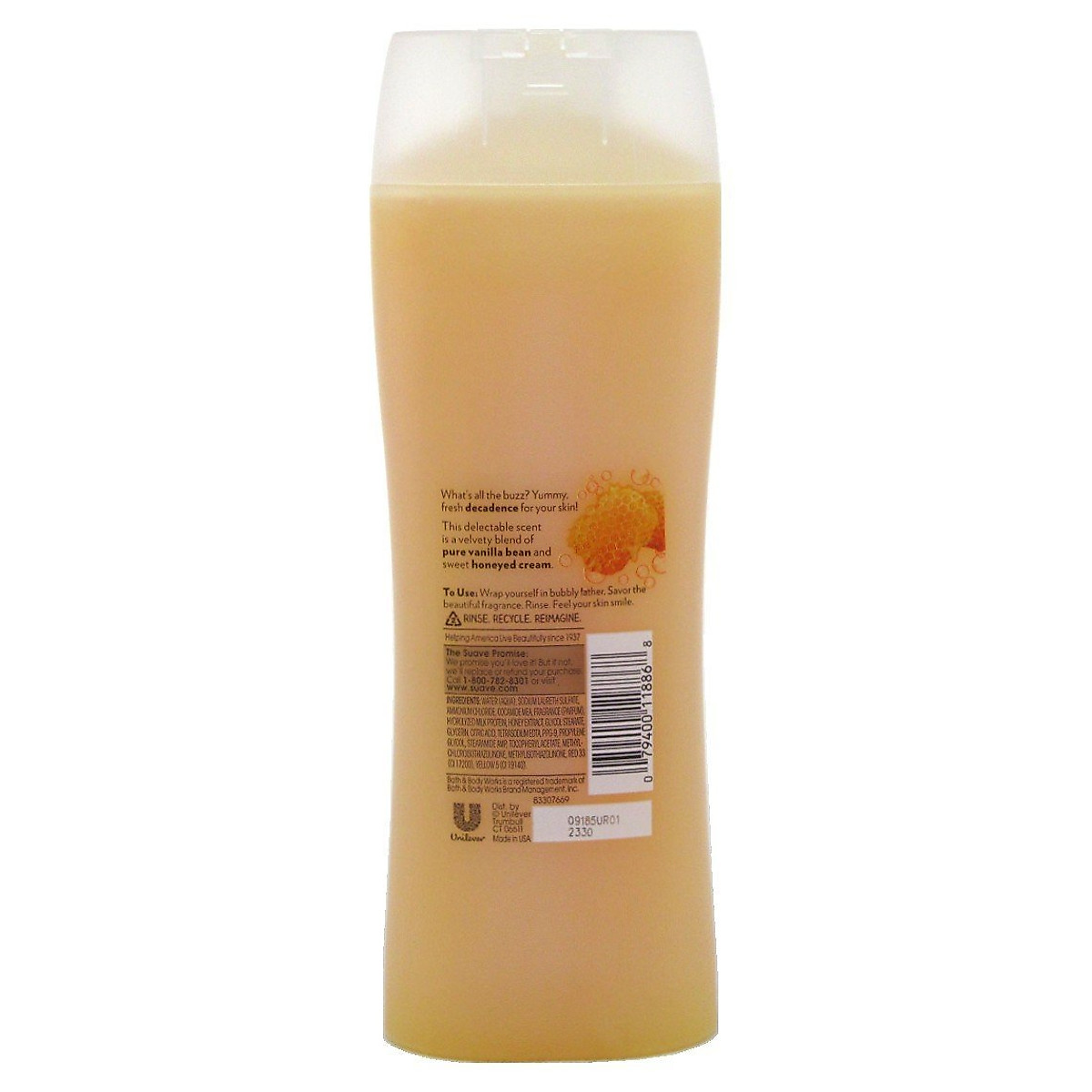 Suave Naturals Body Wash 15 Ounce Milk & Honey Splash (354ml) (3 Pack)