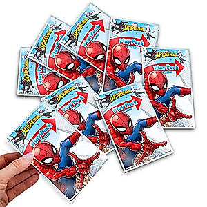 Bendon Mini Play Packs, Each with Mini Coloring Book, 2 Mini Crayons, and a Sticker,10-Pack (Spider-Man)