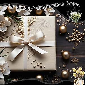 150 Pieces String Pearl Stick Pearl Garland Beads Wreath Wedding Pearl Bridal Bouquet Party Decor Beaded Strand for Wedding Party Table Decor Crafts DIY Accessories (Milky White)