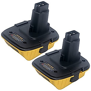 Biswaye 2-Pack DCA1820 Adapter Replacement for DEWALT 18V to 20V Battery, Compatible with Dewalt 20V Battery DCB206 DCB201 DCB609 to 18V XRP Battery DC9096 DC9098 DW9096 DW9099