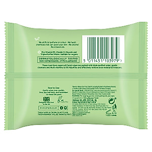 Simple Kind To Skin Cleansing Facial Wipes - 25 Wipes