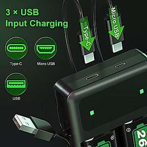 Fast Charge Xbox Controller Battery Pack, 2600mAh x2 Rechargeable Battery Pack with Charger for Xbox One/Xbox Series X/Xbox Series S/Xbox One X|S/Xbox One Elite Wireless Controller, Xbox Accessories