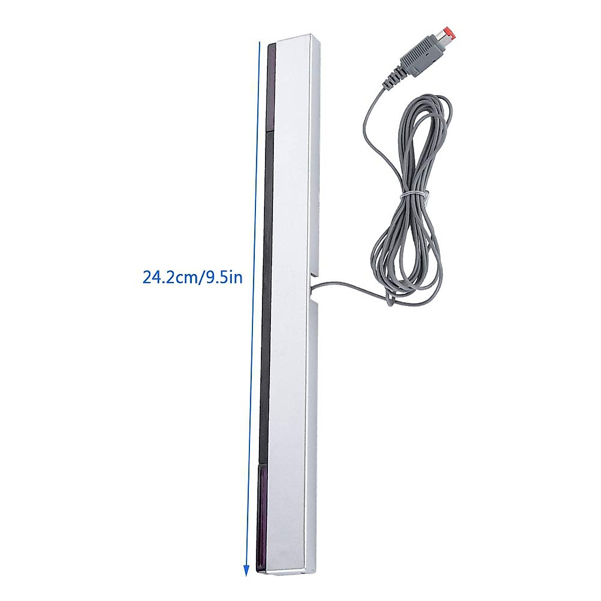 Zerone Sensor Bar, Wired Infrared Sensor Bar for Wii, IR Infrared Ray Inductor Sensor Bar Replacement with Extension Cable for Wii Console Controller