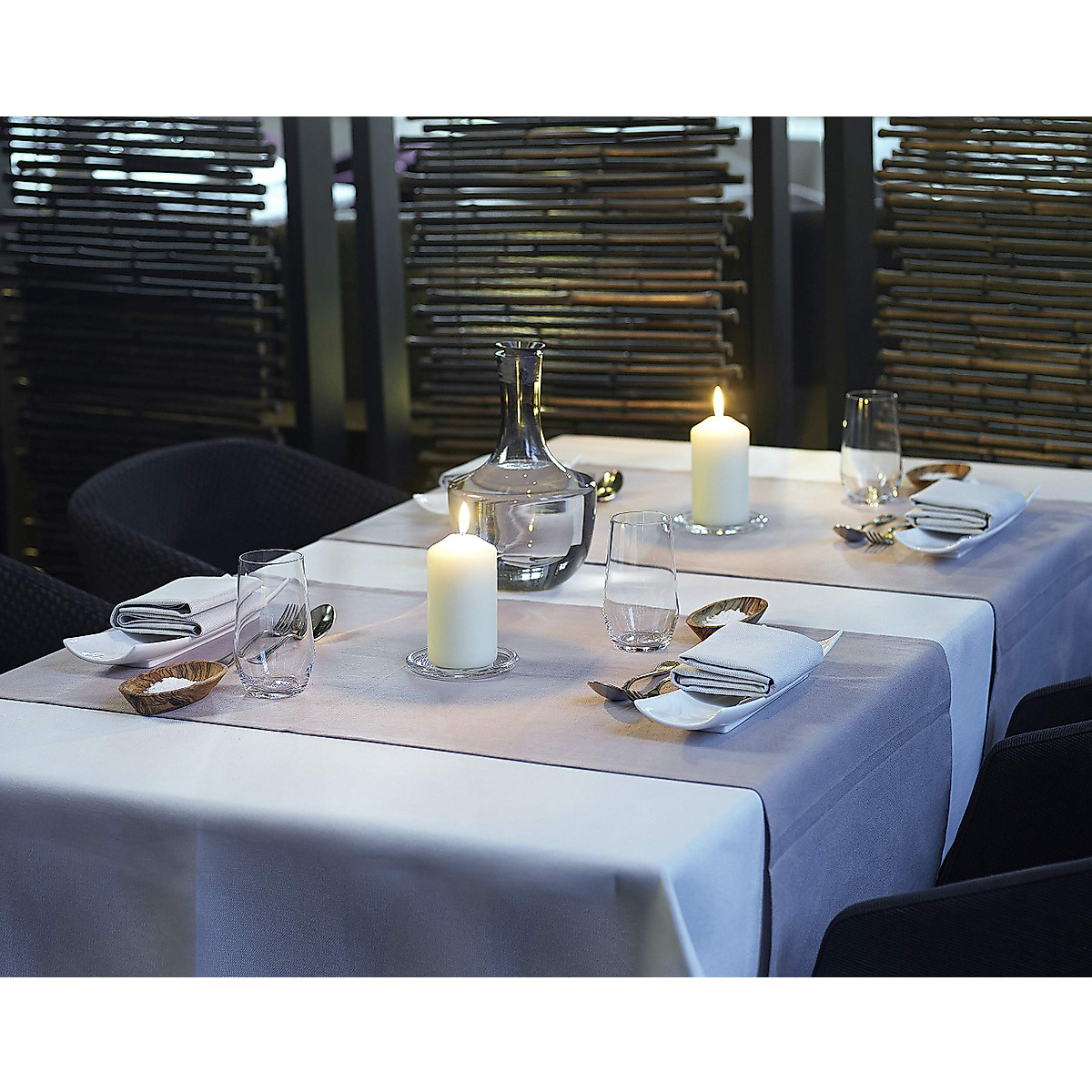 BOLSIUS Ivory Pillar Candles - 20 Pack 2x4 inch Pillar Candle Set - 20 Hours Dripless & Smokeless Clean Burning Dinner Candles - Premium Europen Quality - Palm Oil Free - 0% Animal Fat - Party Candles