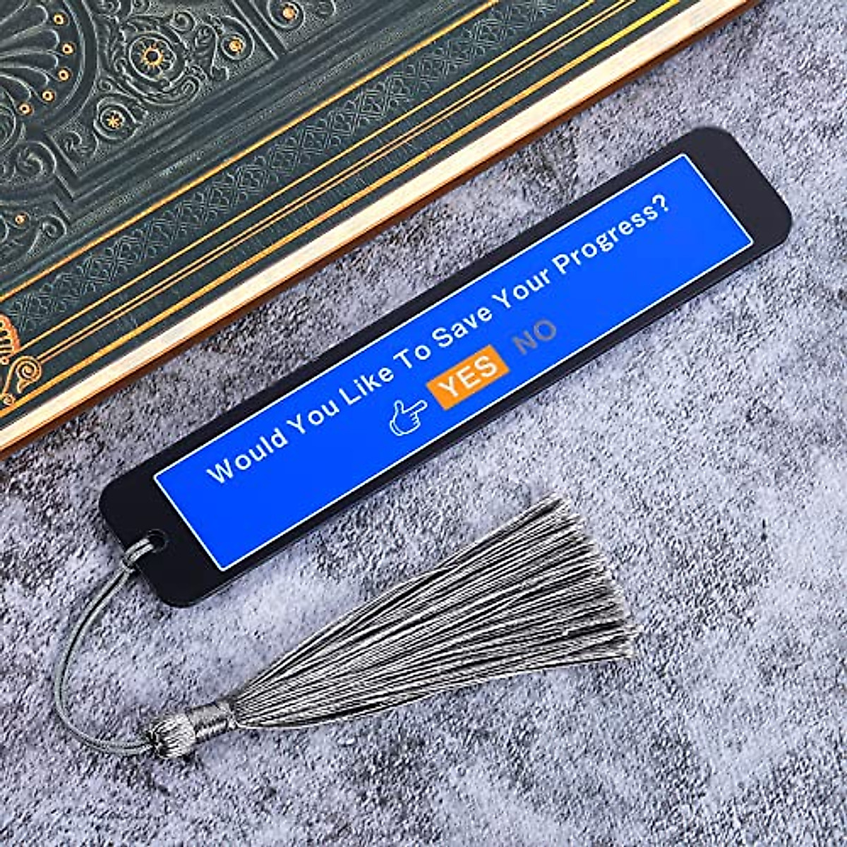 Stocking Stuffers for Men Boyfriend Teens Final Games Fantasy Save Your Progress Bookmark Novelty Funny Gifts for Men Vidiot Friends Christmas Birthday Valentines Gifts for Booklovers Gamer Husband