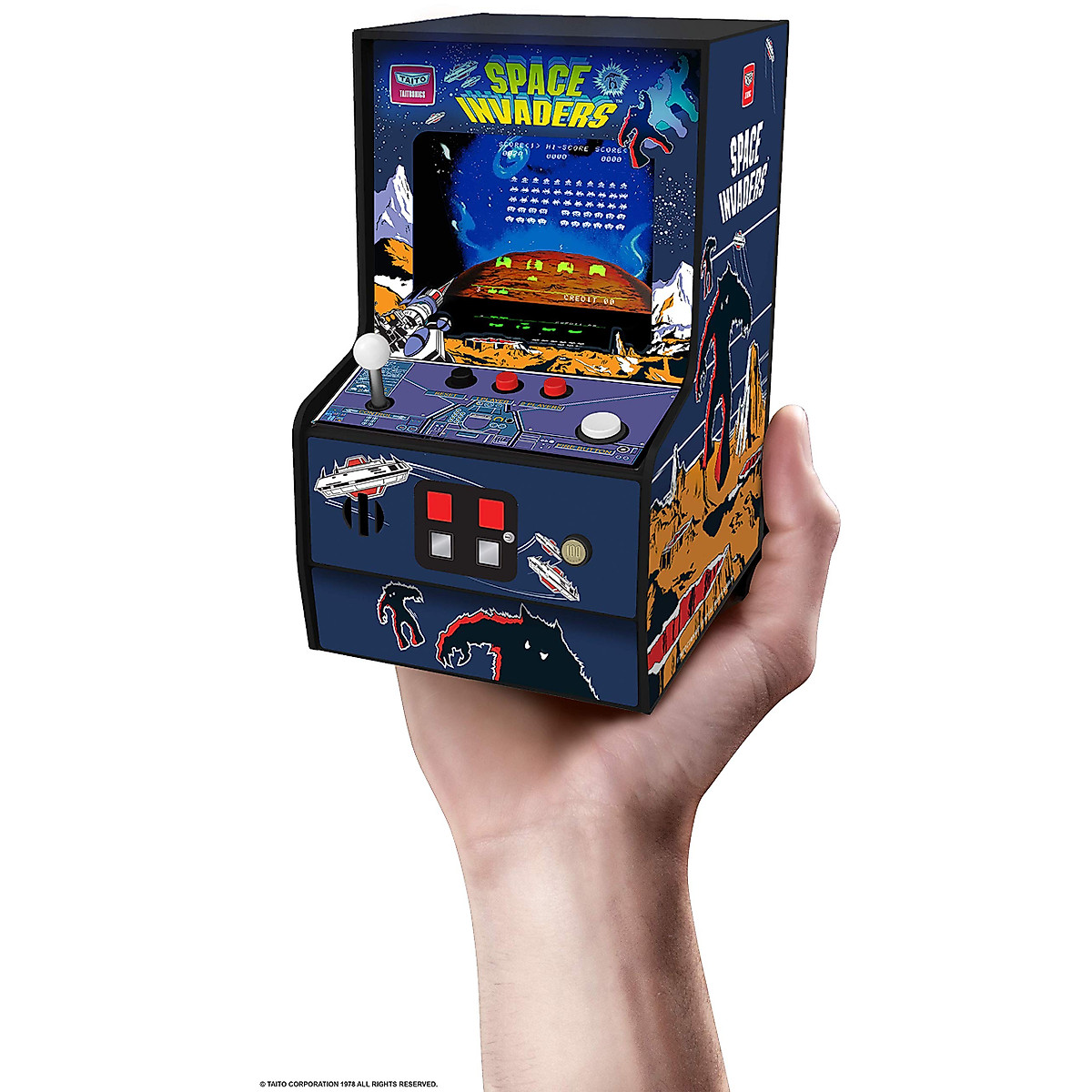 My Arcade Space Invaders Micro Player: Mini Arcade Machine Video Game, Fully Playable, 6.75" Collectible Premium Edition