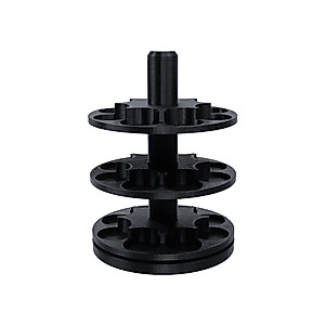 3-Tier Spinning Paint Rack, 3D Printed Desk Shelf Organizer for Tabletop RPG Miniature Acrylics and Colors, Compatible with Citadel Paints