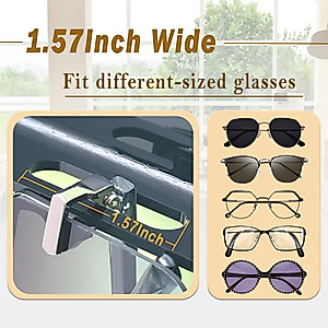 Bigfety Hanging Sunglasses Wall Organizer, Glasses Organizer Wall for Display, Acrylic Multiple Eyeglasses Wall Rack 3 Pack, Black