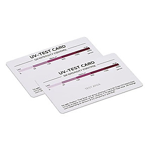 LIKZINWA UVB Sensor Card, 2-Pack Test Card of Reptile Lamp UV Sensor Reptile UVB Fluorescent Lamp