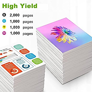 Offstar Replacement for Xerox Phaser 6000 6010 WorkCentre 6015 Toner Cartridge 106R01630 106R01627 106R01628 106R01629 (KCMY 4 Pack)