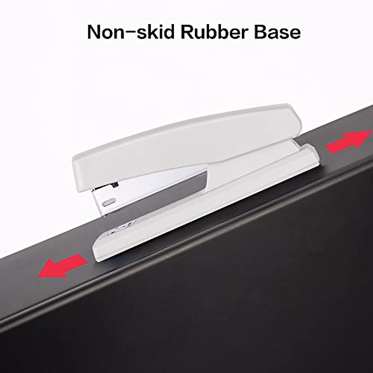 Deli Stapler, Desktop Staplers with 640 Staples, Office Stapler, 25 Sheet Capacity, White