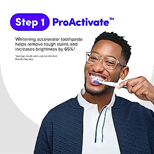 SmileDirectClub Pro Teeth Whitening Gel System with LED Light - 4 Pack Pens and Whitening Toothpaste - Professional Strength Hydrogen Peroxide - Pain Free and Enamel Safe