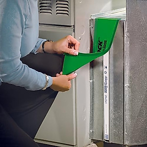 AllergyZone FilterLock Furnace Filter Slot Seal – Magnetic Seal Cover for Any 1” Furnace Filter, Up To 25” Long, Reduce HVAC Air Leaks, Green