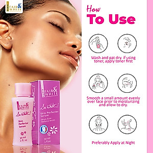 Fair and White So White Skin Brightening Serum 30ml - For Face, Elbows Knees, Feet - with Kojic Acid and Castor Oil