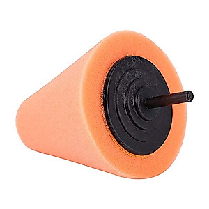 Wheel Foam Ball Buffing Pad, Beauty Care, 1Pcs Foam Polishing Cone Shaped Buffing Pads For Wheels - Use With Power Drill