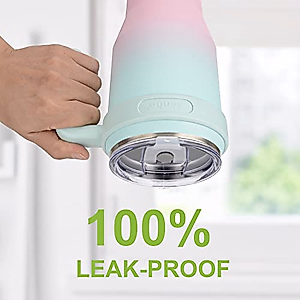 Zenbo 50 oz Mug Tumbler With Handle and Straw Lid | Stainless Steel Insulated Tumblers, Keeps Drinks Cold up to 34 Hours, Fit in Car Cup Holder, Dishwasher Safe,BPA Free