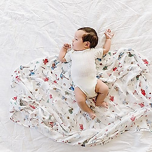 Little Unicorn – Home Run Deluxe Swaddle Set | Set of 2 | 100% Rayon Muslin from Bamboo | Super Soft | Newborns and Infants | Large 47” x 47” | Machine Washable