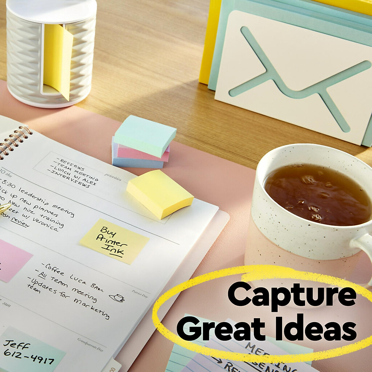 Post-it Pop-up Notes, 4 in x 6 in, 5 Pads, America's #1 Favorite Sticky Notes, Canary Yellow, Clean Removal, Recyclable (660-5PK)