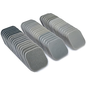 54 Pack Sanding Blocks, 9 Grits from 320 to 3500, Soft Touch Sanding Pads,2" x 2" Sanding Sponge Polishing Pads, for Craft Polishing Repairing,Wood Working,Furniture polishing,Metal derusting