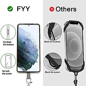 FYY Cell Phone Lanyard,[2 Pack] Cell Phone Lanyards for Women/Men,Universal Crossbody Lanyard for Cell Phone Around the Neck Compatible with iPhone,Samsung Galaxy and All Smartphones-Grey
