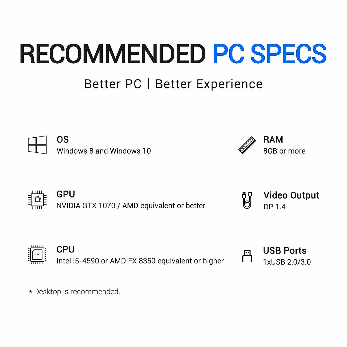 Pimax 5K Plus VR Headset with Wide 200 Degrees FOV, Dual 2560x1440p CLPL Panels, UHD for watching180/360 Panoramic Videos, PC VR, Steam VR Gamers, US Plug Adapter