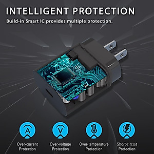 25W USB-C Super Fast Charger for Samsung Galaxy,Type-C Android Phone Charger Block with 6.6FT Fast Charging Cord for Galaxy S23 Ultra/S23/S23+/S22/S21/S20/Note 10/20/Z Fold/Flip/A13/A14/Pixel/moto