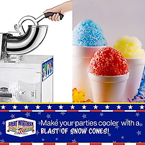 6058 Great Northern Polar Blast Acrylic Snow Cone Machine Snowcone Slush Maker