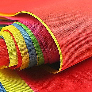 Novelty Place 100 Feet Pennant Banner - 75 Multicolor Bunting Flags - Birthday Party Grand Opening Christmas Decorations